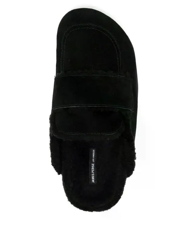 JAMES PERSE Suede Slippers