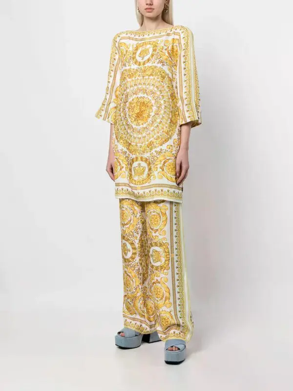 Versace Barocco-print Blouse