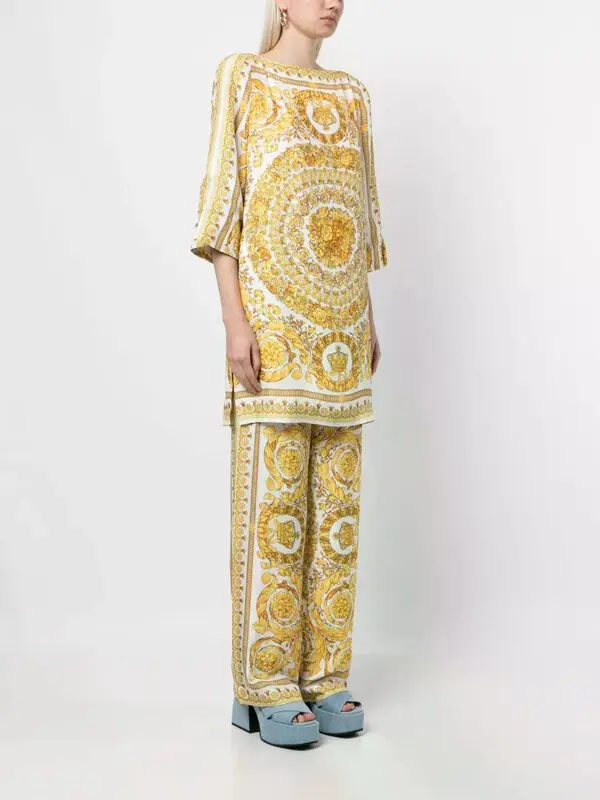 Versace Barocco-print Blouse