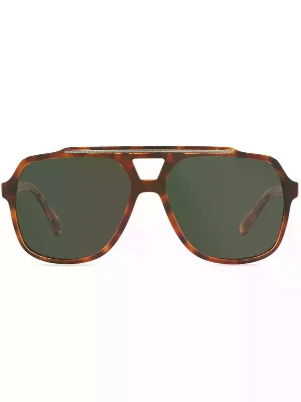 Dolce & Gabbana Pilot-frame Sunglasses - Brown