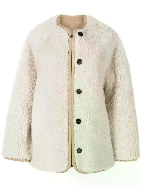 Goen.j Faux-shearling Oversized Jacket