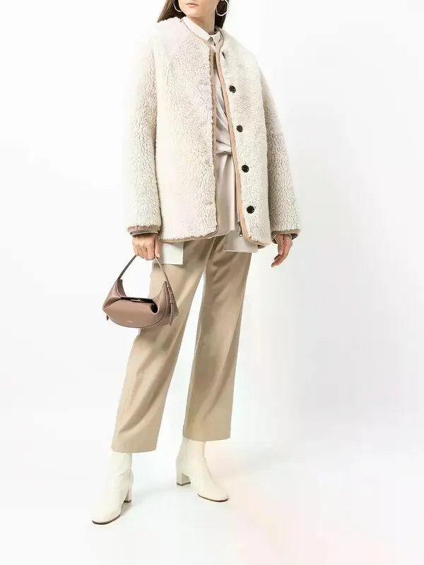 Goen.j Faux-shearling Oversized Jacket