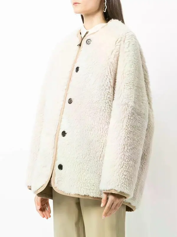 Goen.j Faux-shearling Oversized Jacket