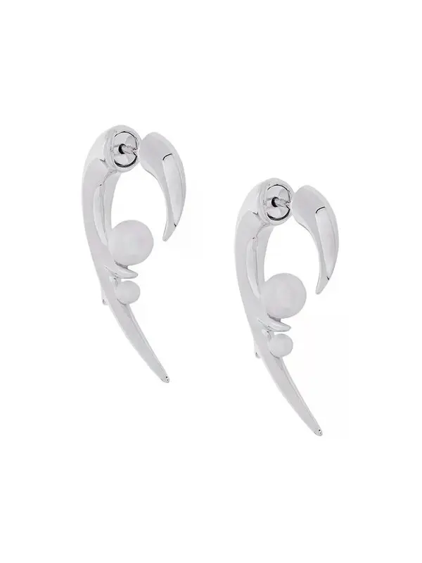 SHAUN LEANE Cherry Blossom Pearl Earrings - Silver