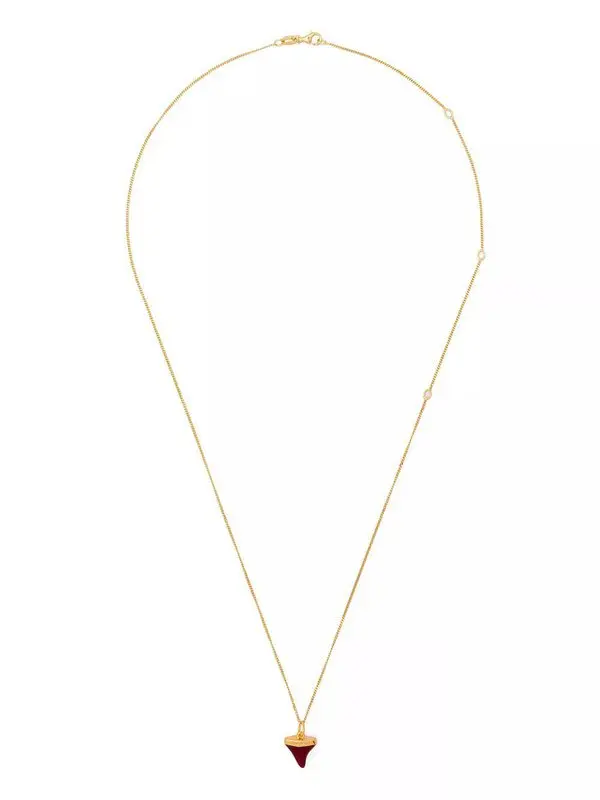 TRUE ROCKS Shark Tooth Pendant Necklace - Gold