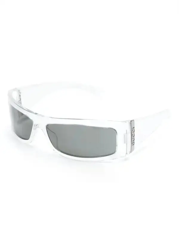Gucci Logo-plaque Rectangle-frame Sunglasses