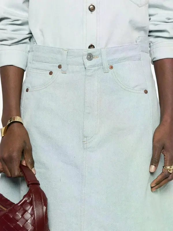 Victoria Beckham Denim Midi Skirt