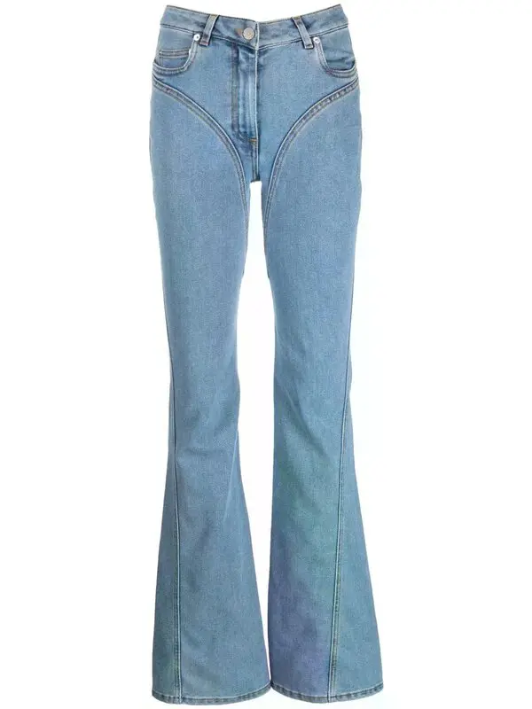 MUGLER Seam-detail Flared Jeans