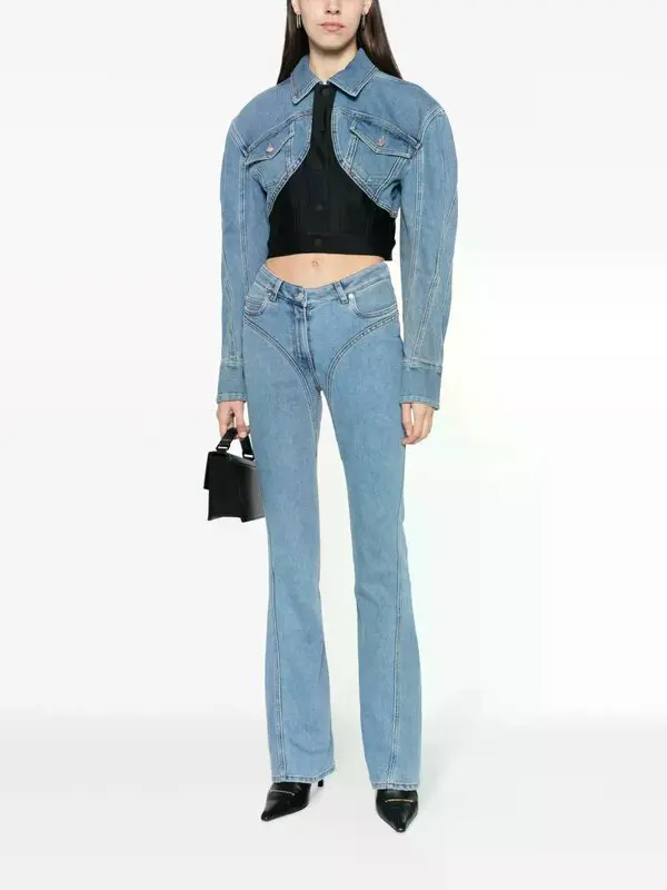 MUGLER Seam-detail Flared Jeans