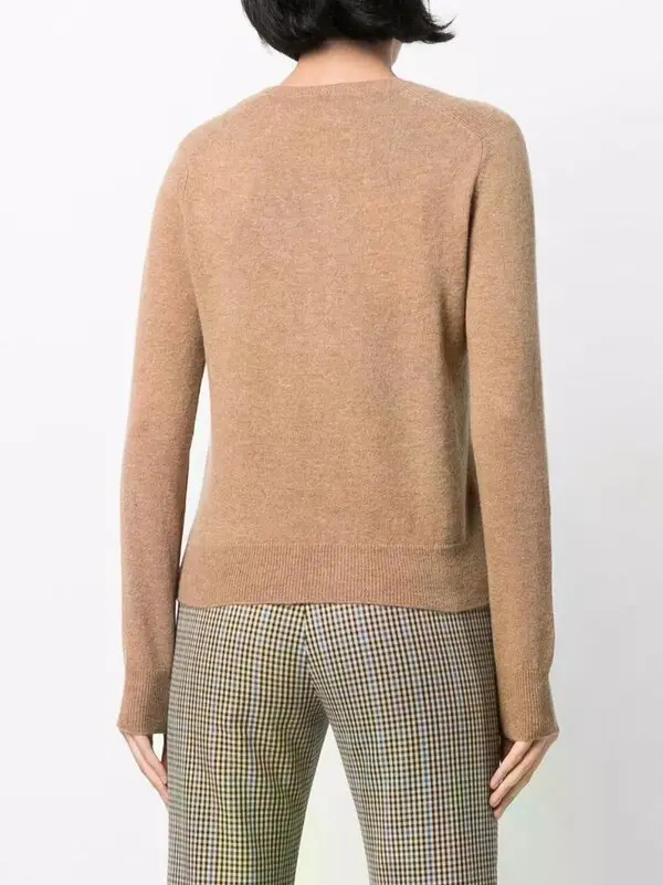 Max & Moi Crew-neck Cashmere Cardigan