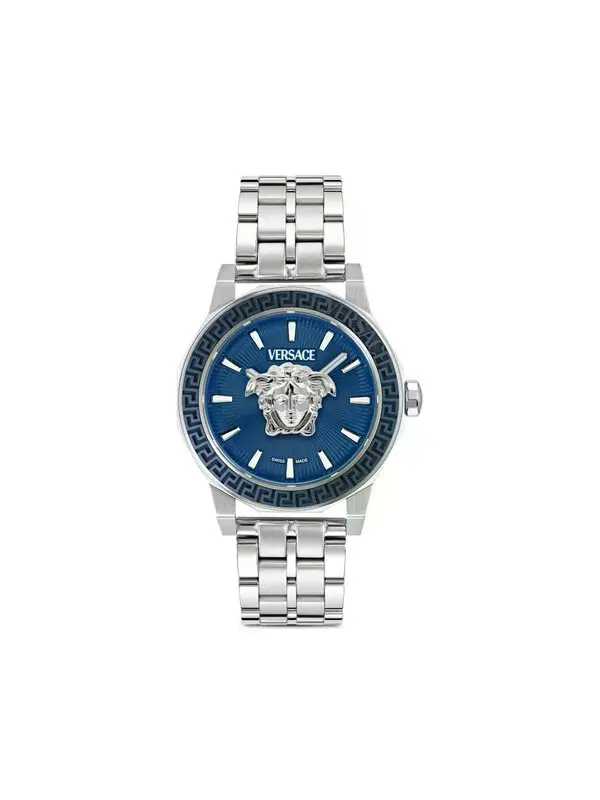Versace Medusa Deco 43mm Bracelet Watch - Blue