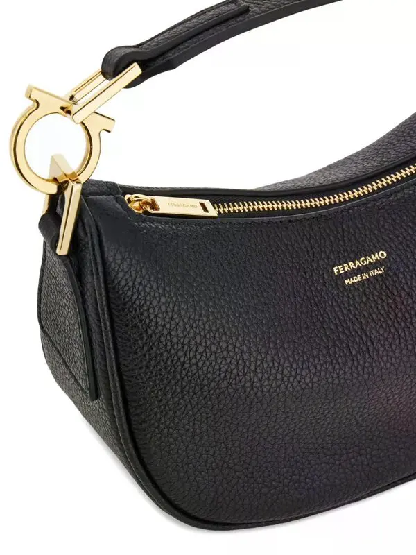 FERRAGAMO Mini Leather Tote Bag - Black