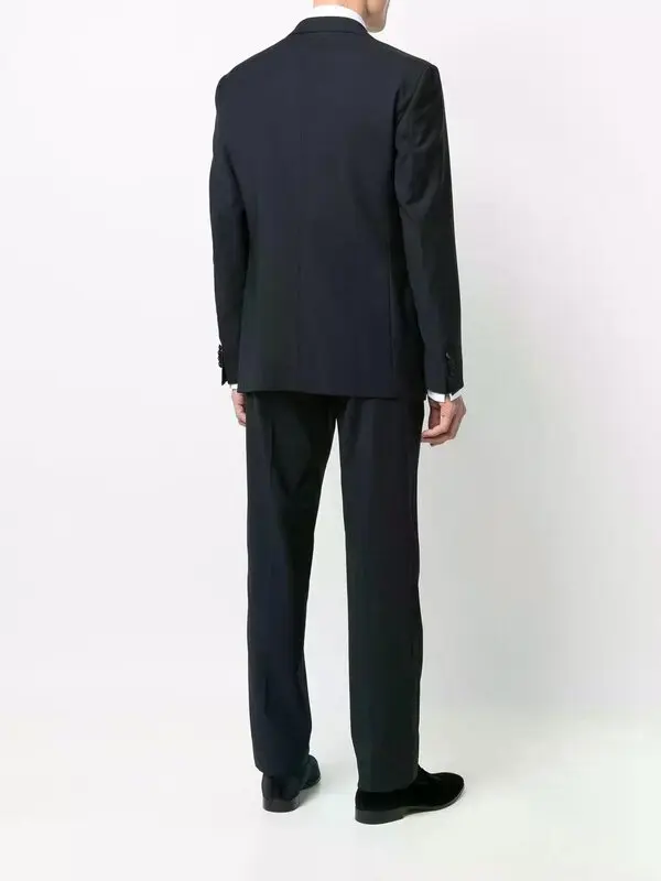 Giorgio Armani Single-breasted Tailored Dinner Suit - Blue