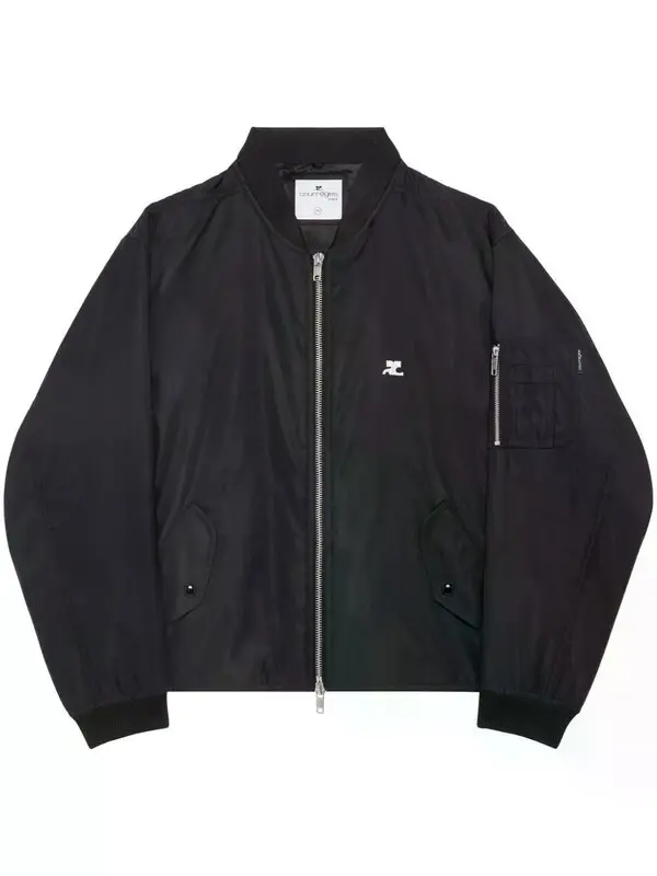 COURREGES Logo-embroidered Bomber Jacket