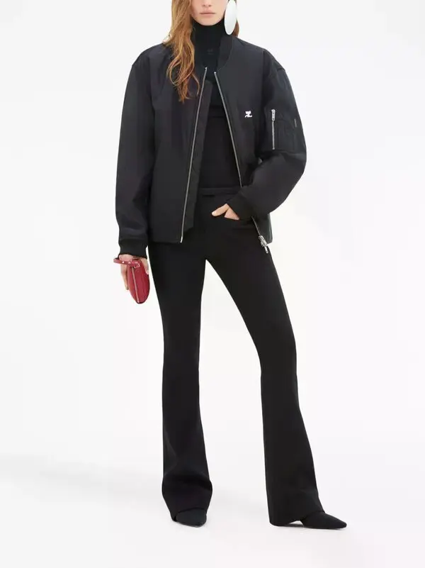 COURREGES Logo-embroidered Bomber Jacket