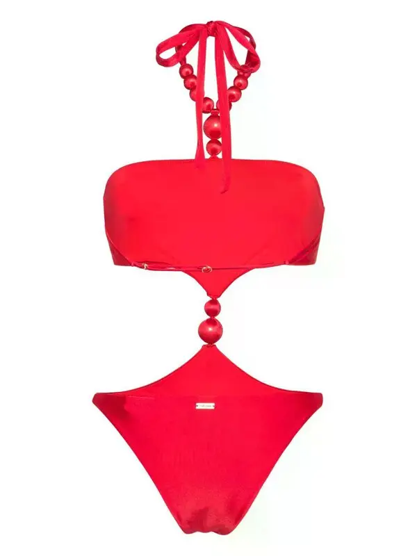 Cult Gaia Caitriona Beaded Swimsuit