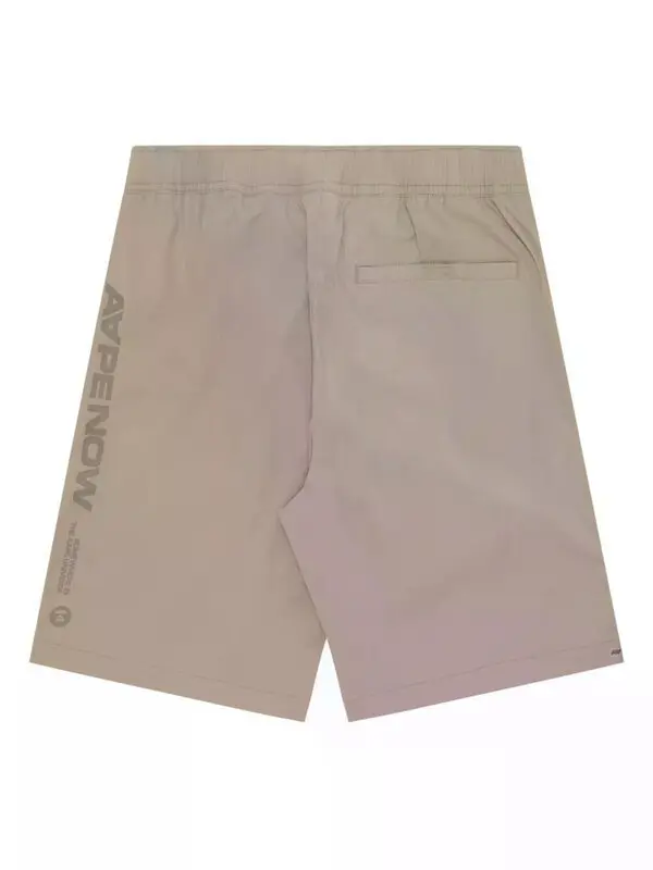 AAPE BY *A BATHING APE Moonface Logo-patch Shorts