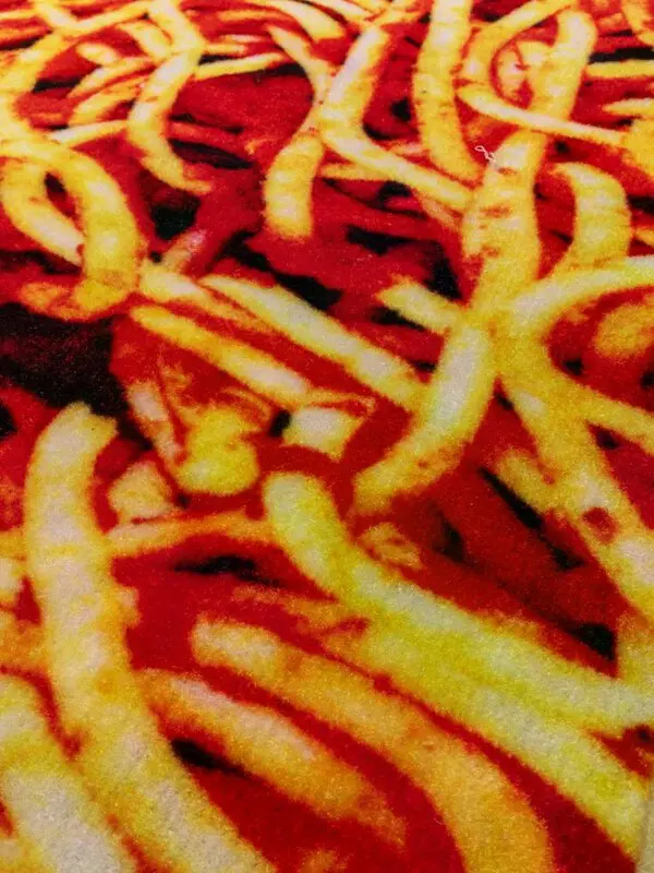 SELETTI Spaghetti-print Rectangular Mat