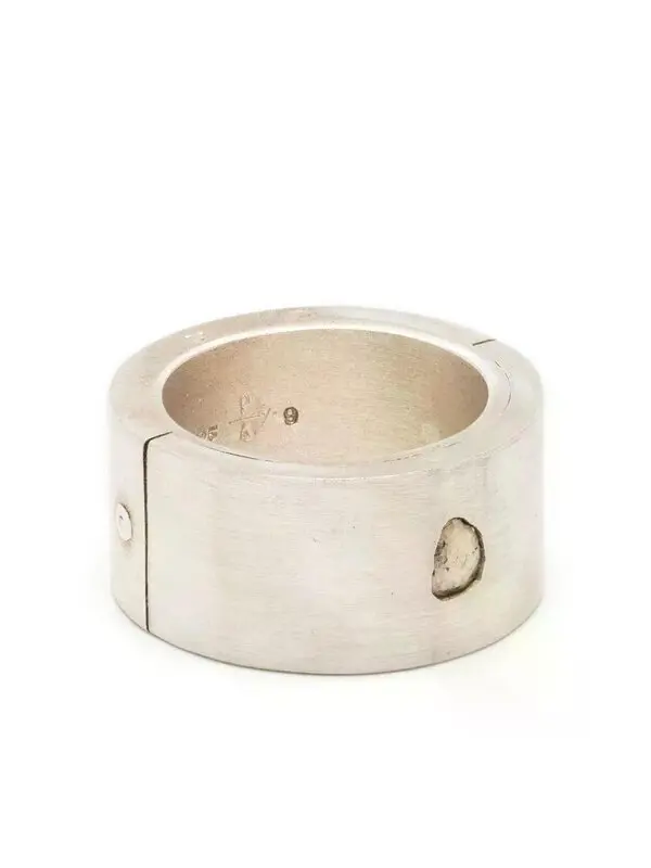 PARTS OF FOUR Sistema Chunky Diamond Ring - Silver