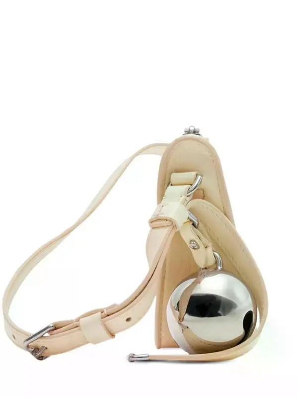Burberry Mini Shield Leather Shoulder Bag - Neutrals
