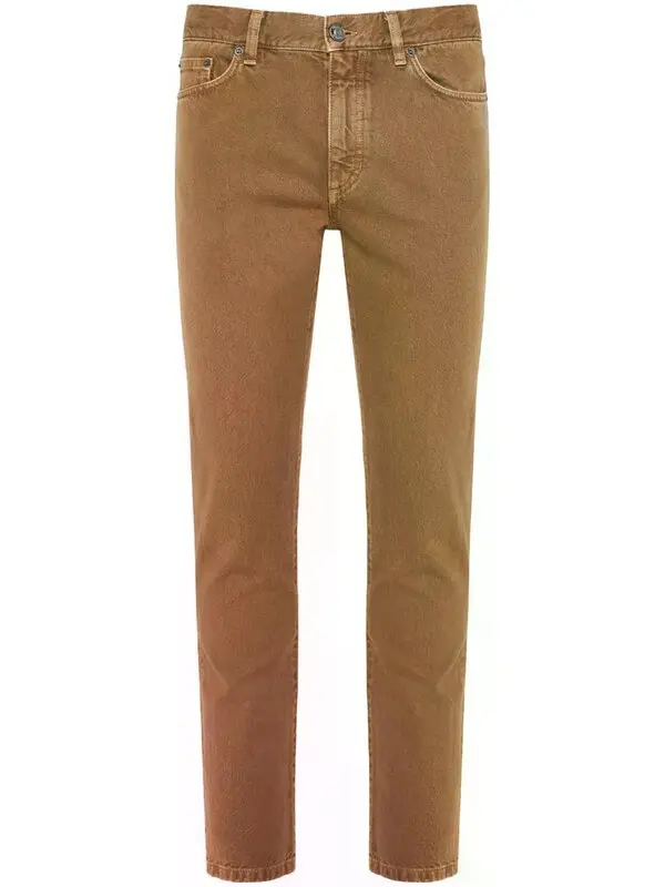 Zegna Slim-cut Jeans - Brown