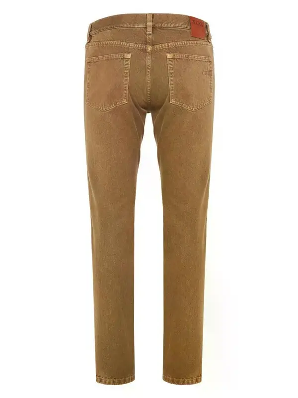 Zegna Slim-cut Jeans - Brown