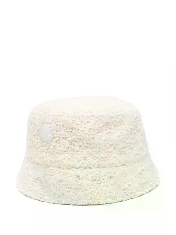 Moncler Bouclé Bucket Hat - Neutrals