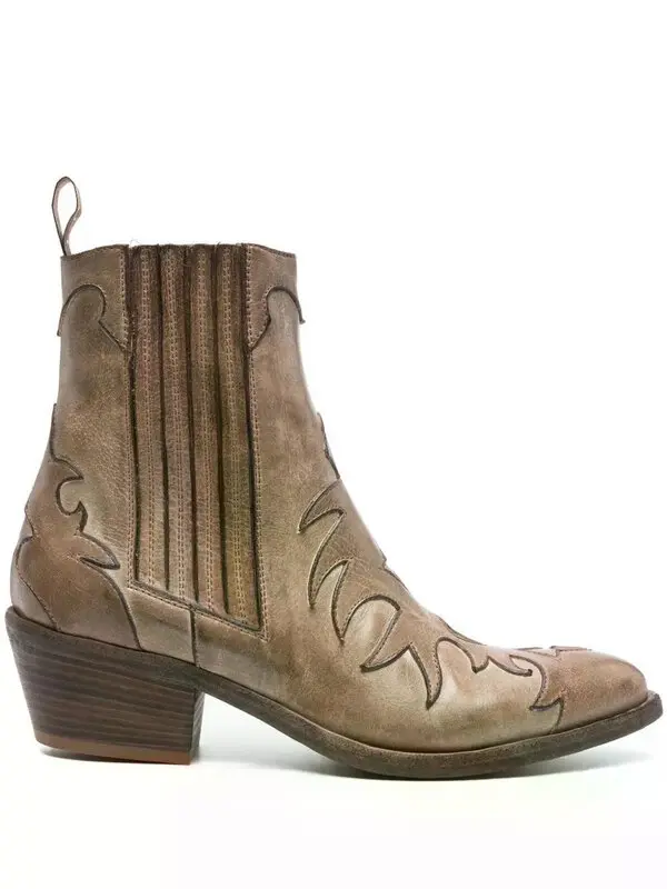 Sartore 45mm Leather Cowboy Boots