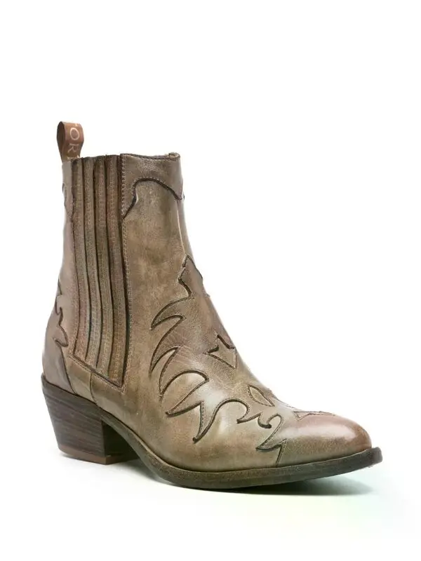 Sartore 45mm Leather Cowboy Boots