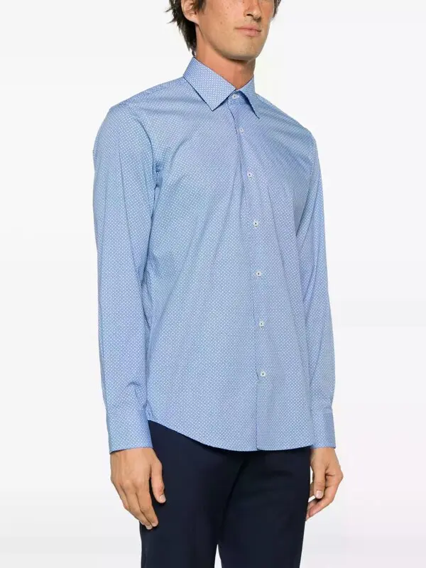 BOSS Graphic-print Long-sleeve Shirt