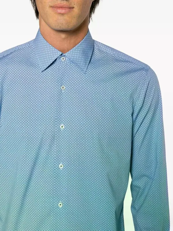 BOSS Graphic-print Long-sleeve Shirt