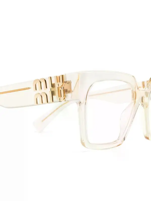 Miu Miu Square-frame Glasses - Neutrals