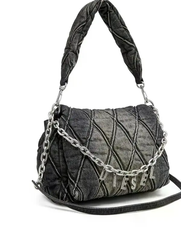 DIESEL® Denim Shoulder Bag - Black