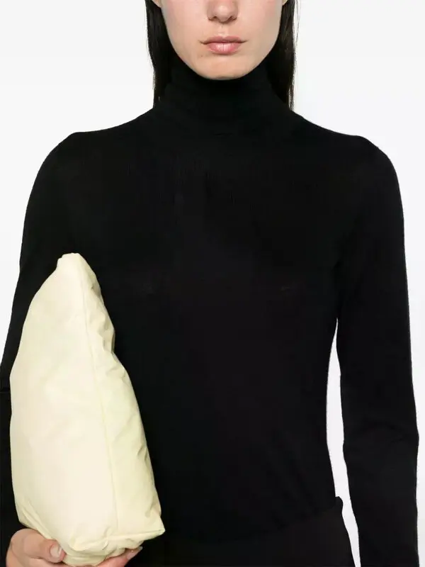 Max Mara Cashmere Roll Neck Sweater - Black