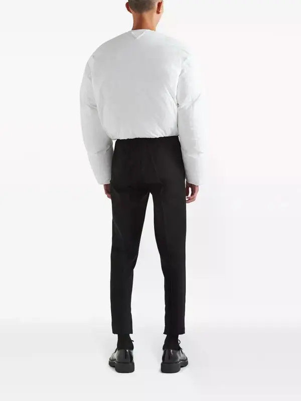 Prada Tailored Tapered-leg Trousers - Black