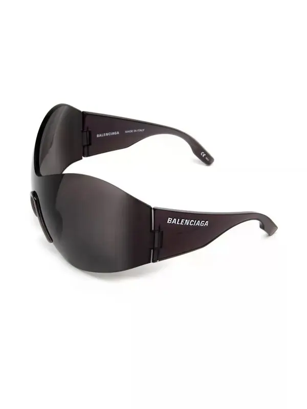 Balenciaga Ski Cat Oversized-frame Sunglasses - Black