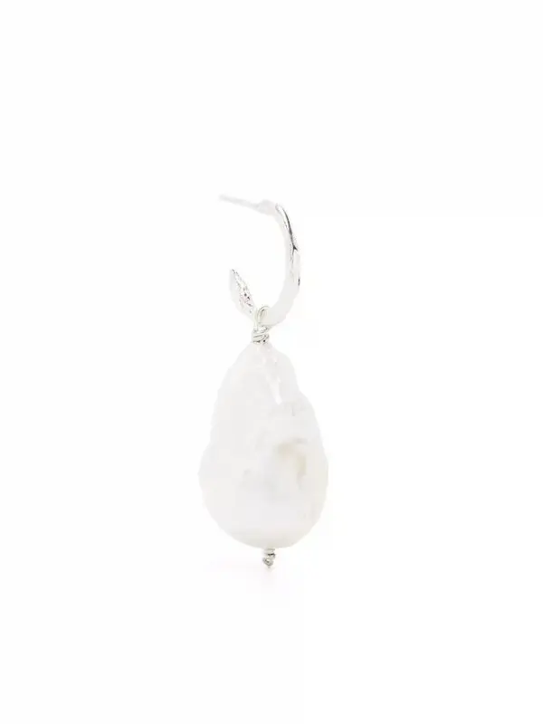 ALIGHIERI The Snow Lion And The Baroque Drop Earring - Silver