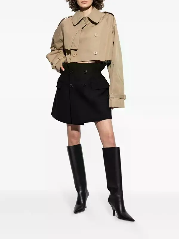 Vetements Cropped Trench Jacket