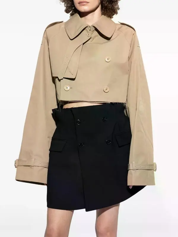 Vetements Cropped Trench Jacket