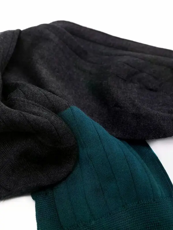 Plan C Ribbed Cotton Socks