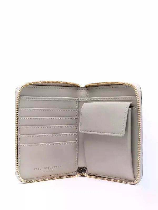 Stella McCartney Stella Logo Zip-around Wallet - Black