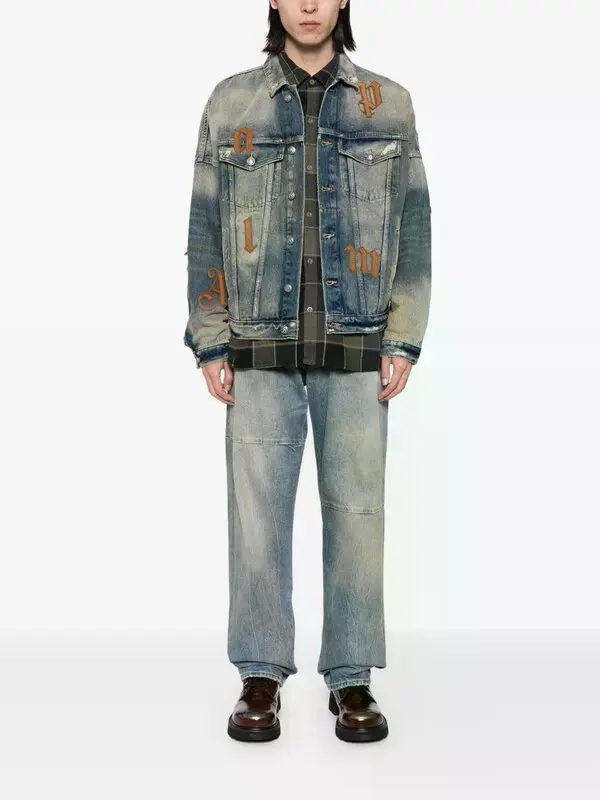 Palm Angels Flap Pockets Denim Jacket