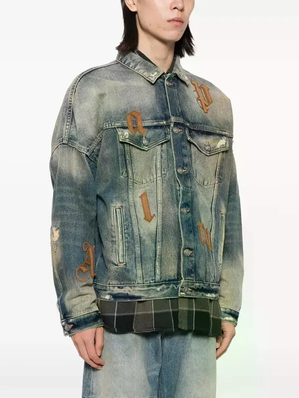 Palm Angels Flap Pockets Denim Jacket