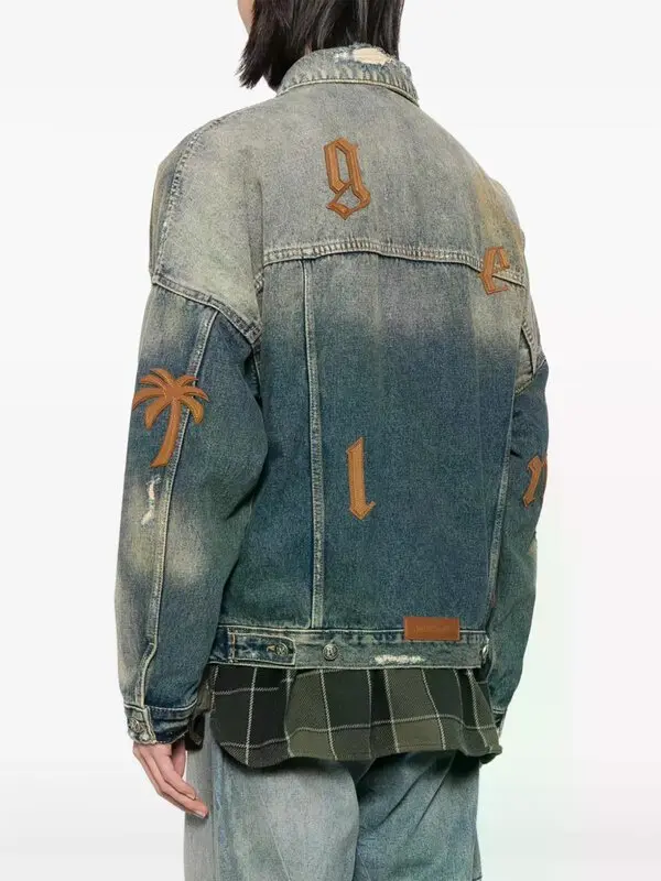 Palm Angels Flap Pockets Denim Jacket