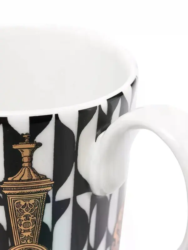 FORNASETTI Chiavi Printed Mug