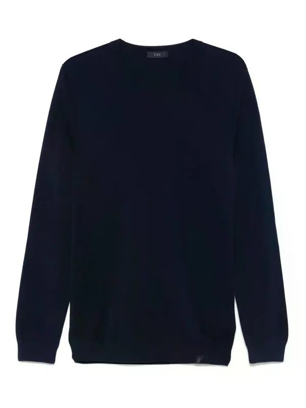 FAY Textured Top - Blue