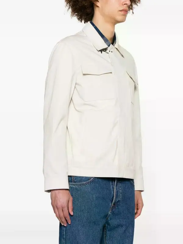 FAY Gancini-buckle Cotton Trucker Jacket