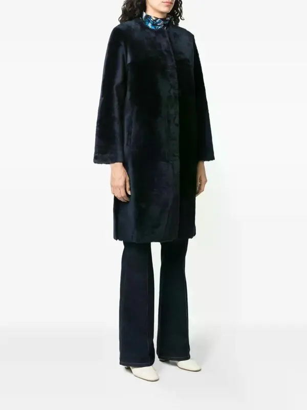 LISKA Reversible Leather Shearling Coat