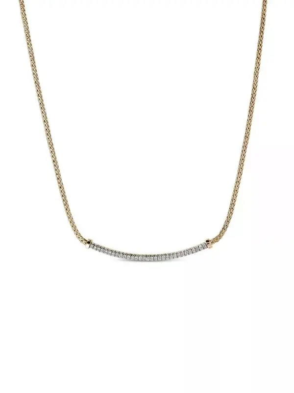 John Hardy 14kt Yellow Essential Diamond Necklace - Gold