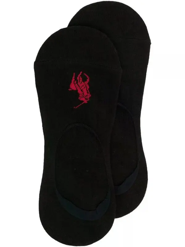 Polo Ralph Lauren Logo-print Socks Pack Of 3 - Black